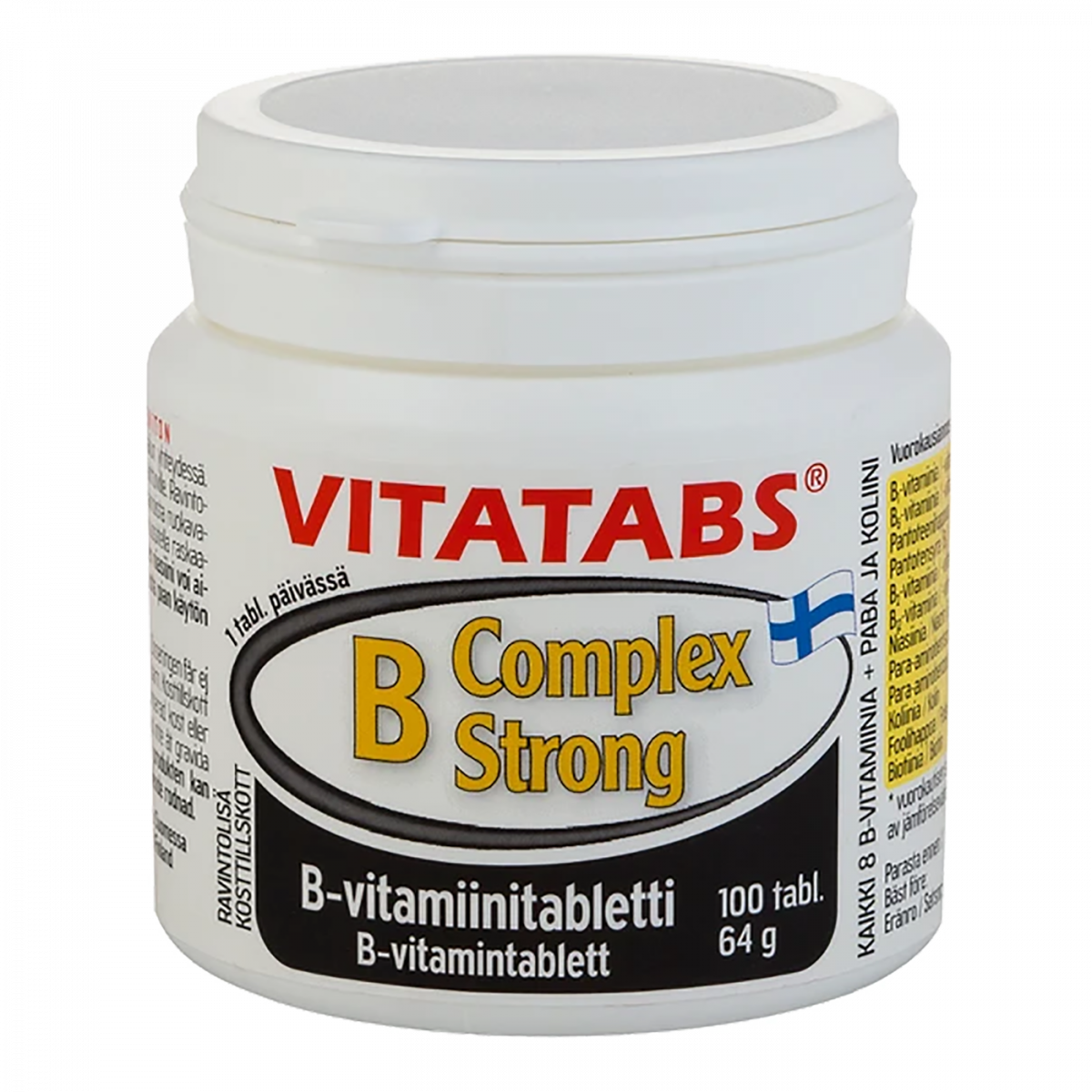 Vitamin B complex, 100 tabl. – Finland's Best Vitamins