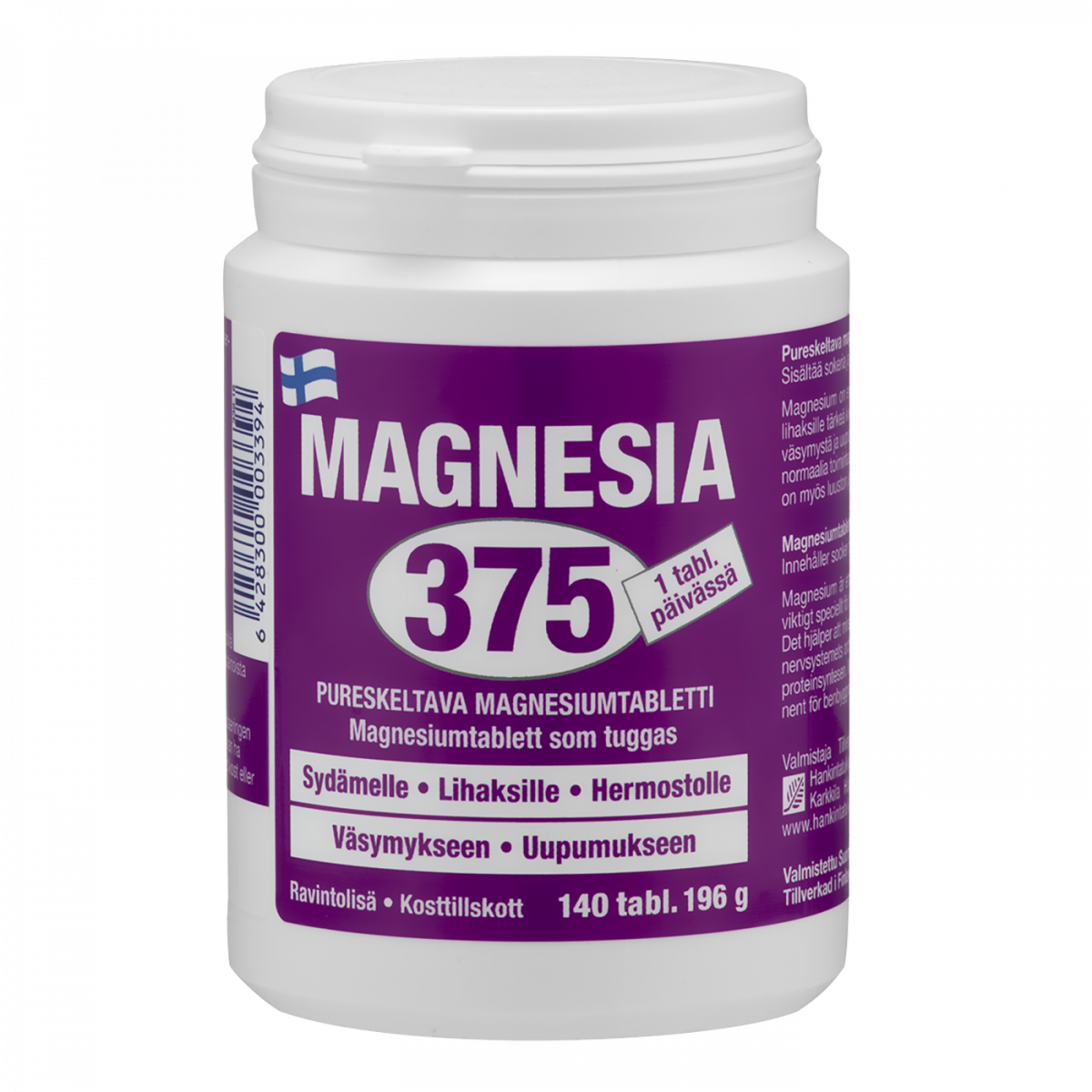 Magnesium 375, 140 tabl. – Best Scandinavian