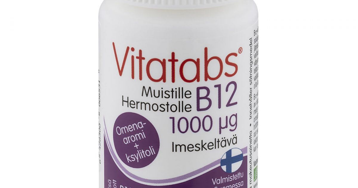 Vitatabs® B12 1000 µg apple, 100 tabl. – Best Scandinavian