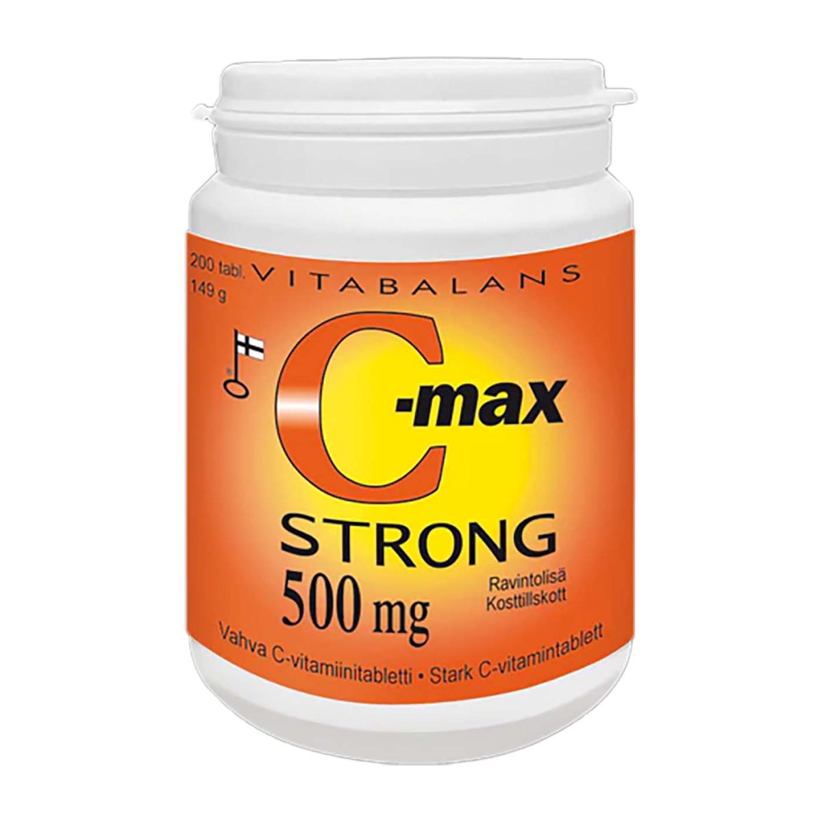 C-Max Strong, 200 tabl. – Finland's Best Vitamins & Supplements